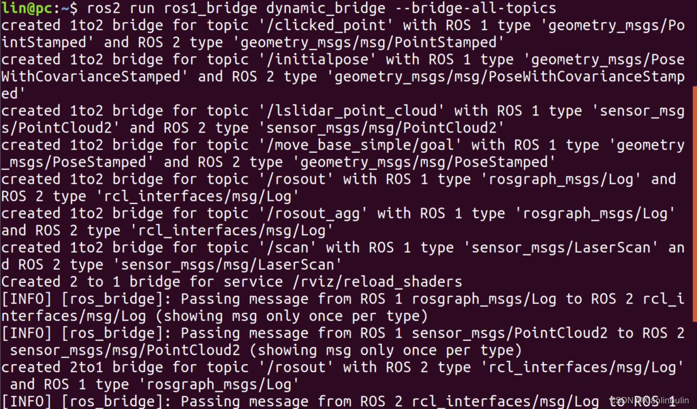 ROS2与ROS1之间的通信--ros1_bridge_ros2 bridge-CSDN博客