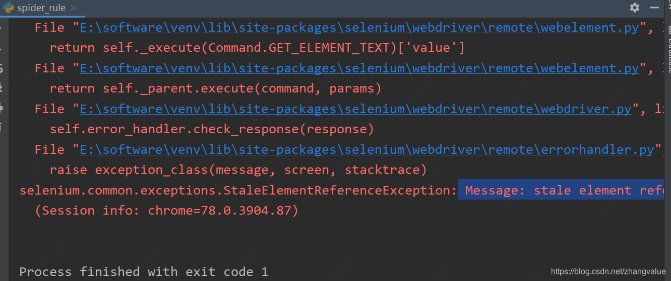 Message: stale element reference: element is not attached to the page document-CSDN博客