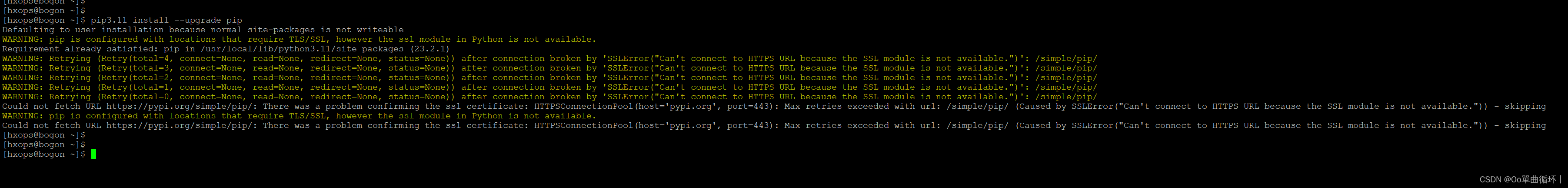 在OpenSSL 3.0.1 环境下安装Python3.11的过程中遇到TLS/SSL报错，如何解决_ubuntu python3.11 openssl-CSDN博客