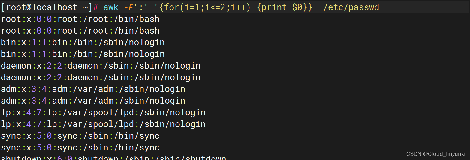 Shell三剑客之--awk_awk -f ".target" '{print $1}-CSDN博客