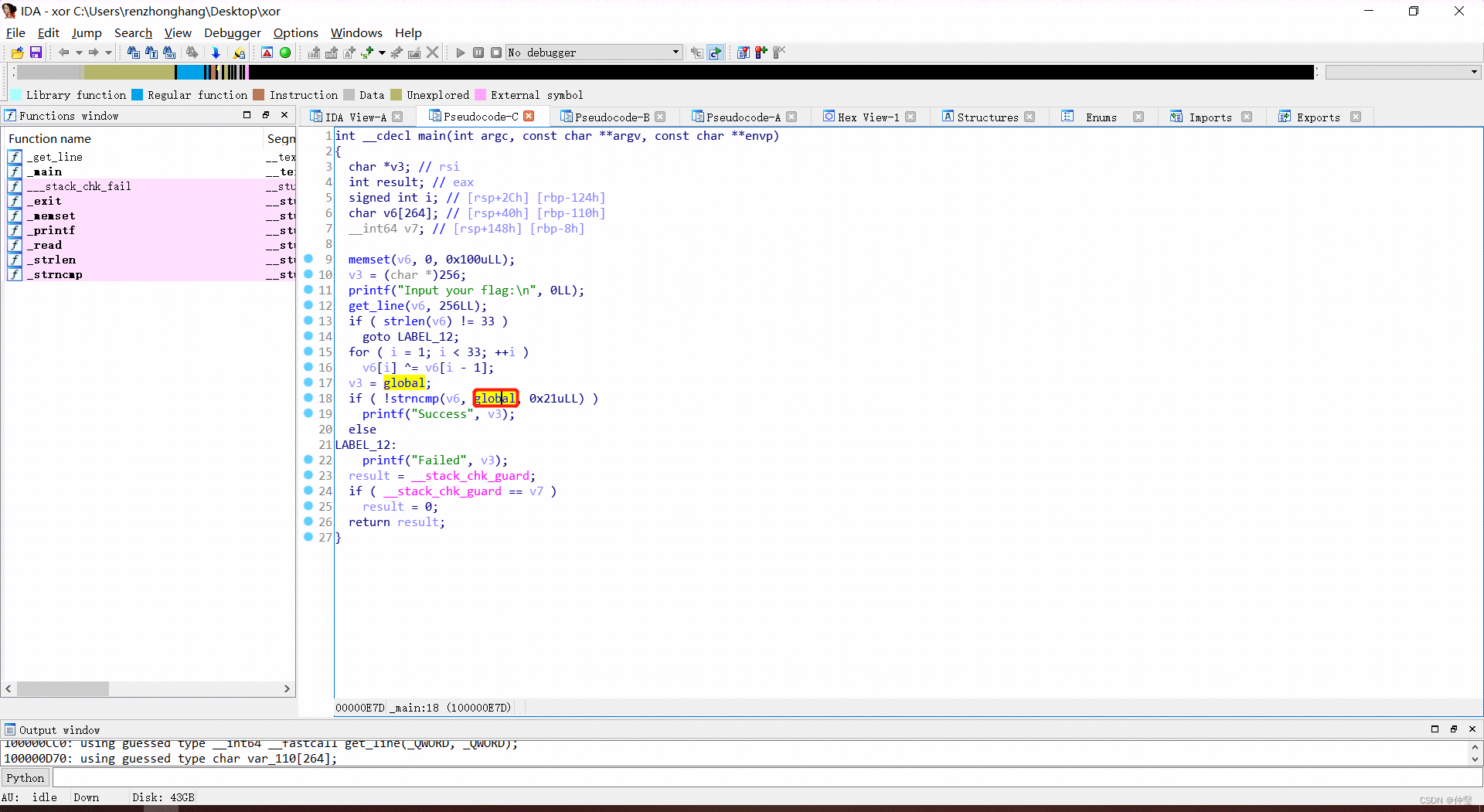 BUUCTF xor_异或脚本 ctf-CSDN博客