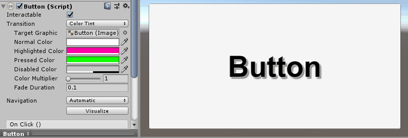 Unity UGUI Button 中文详解-Chinar_chinar 教程效果:-CSDN博客