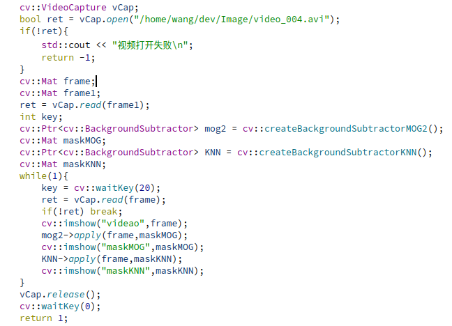 oepncv 移动目标追踪， 背景消除法，MOG，KNN_创建mog对象,去除背景-CSDN博客
