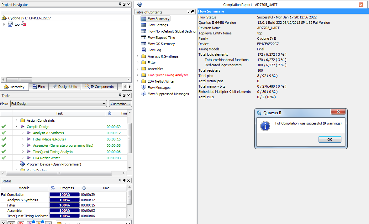 基于FPGA的AD7705输入设计VHDL代码Quartus仿真_ad7705 fpga-CSDN博客