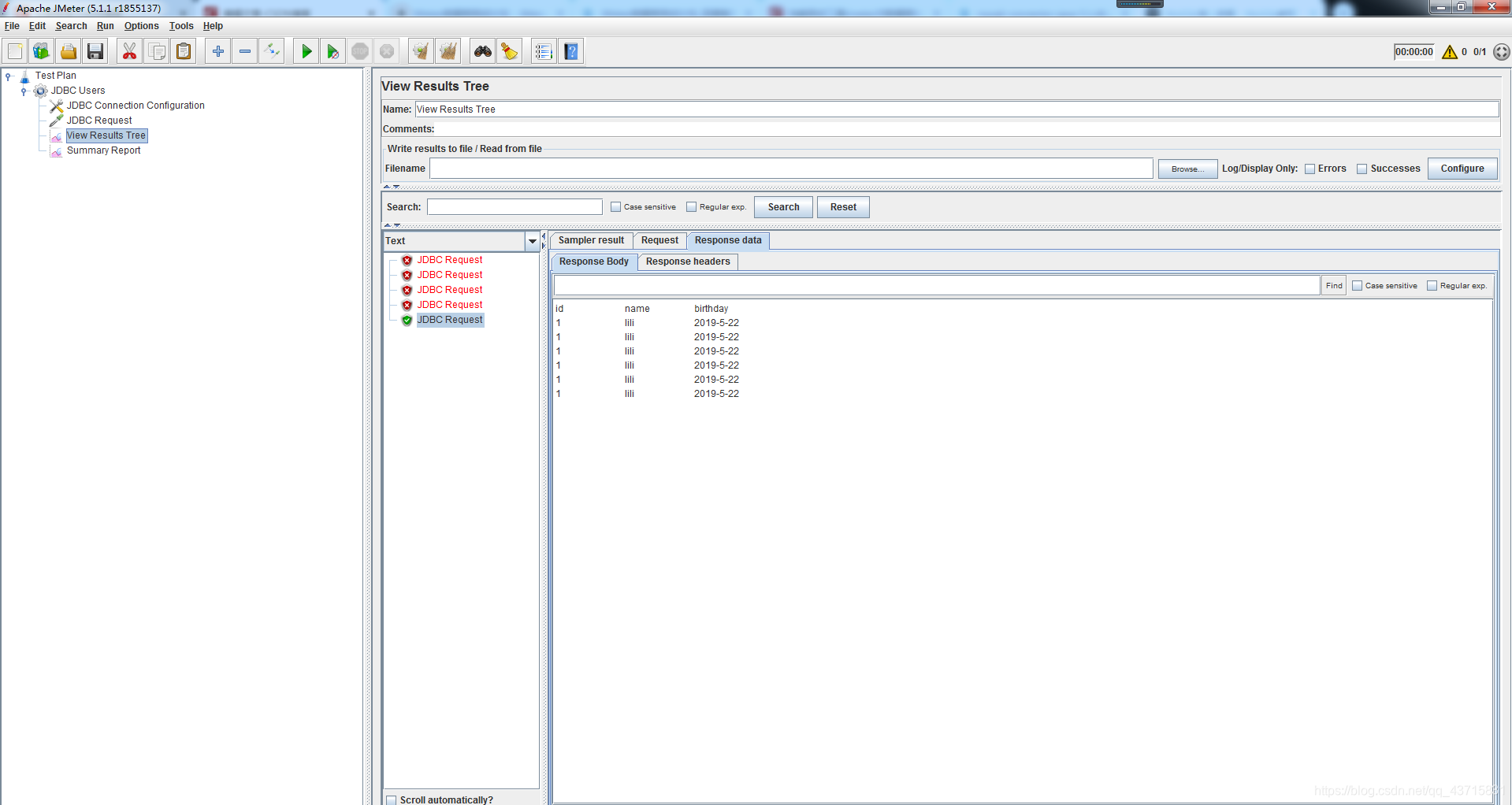 jmeter数据库测试学习遇到问题Cannot load JDBC driver class 'com.mysql.jdbc.Driver ...