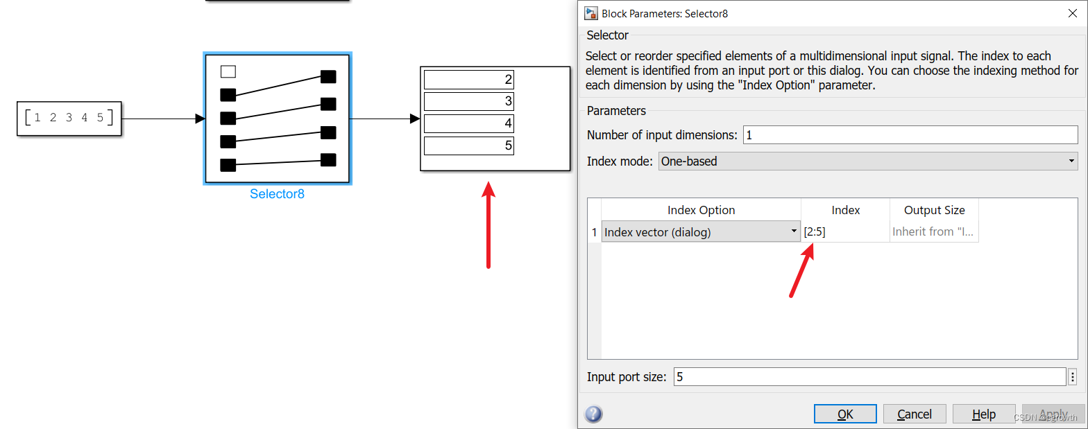 Simulink中Selector的使用_simulink中selector模块怎么用-CSDN博客