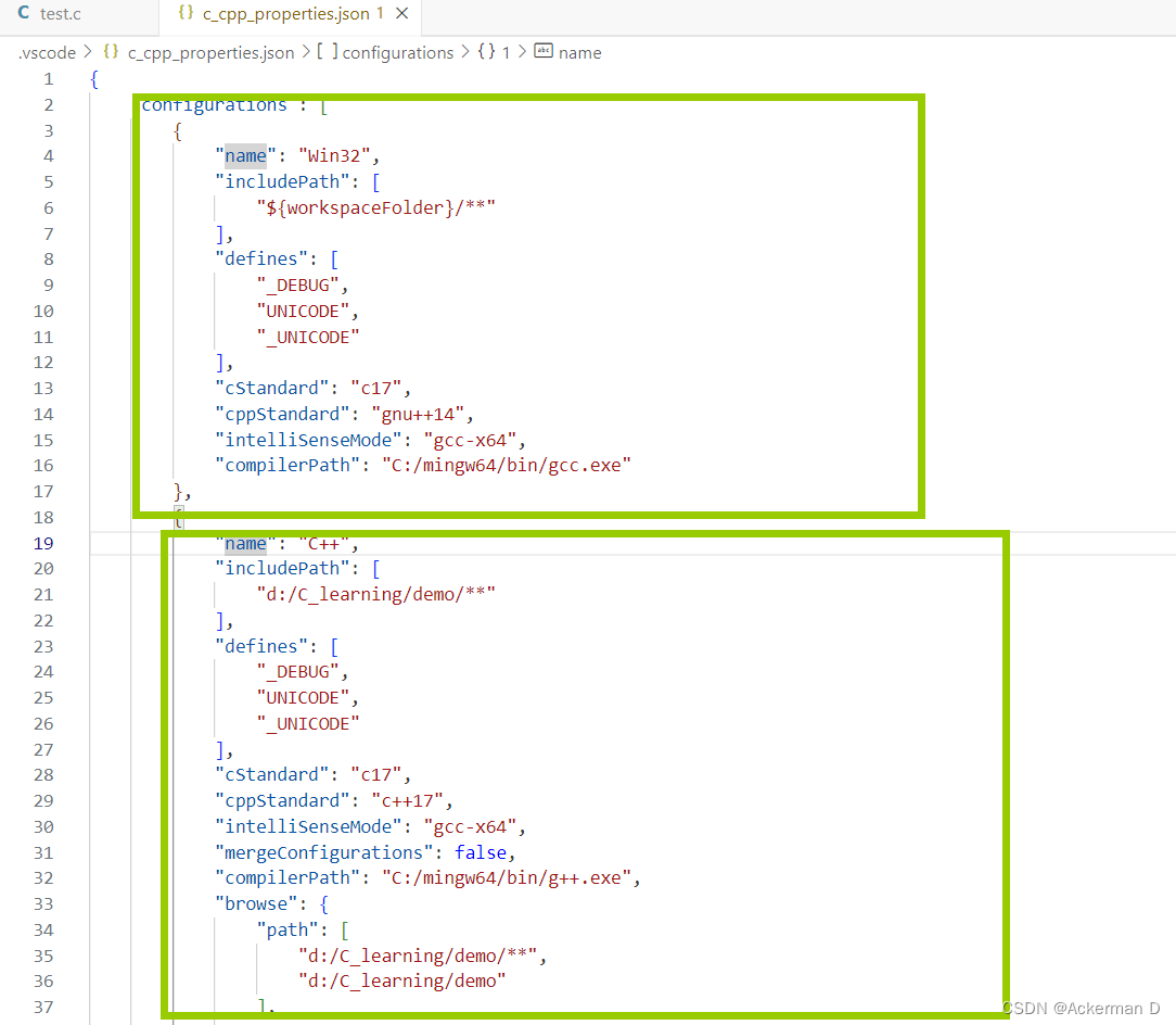 vscode配置C/C++环境(主要介绍.vscode文件夹中json文件的生成)_vscode的c语言json-CSDN博客