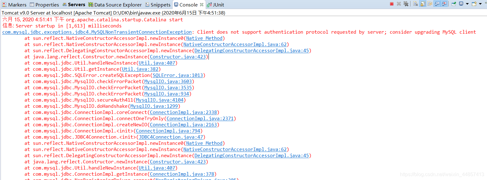 Eclipse连接mySQL（亲测经历的错误）解决方法_eclipse client does not support authentication pro-CSDN博客