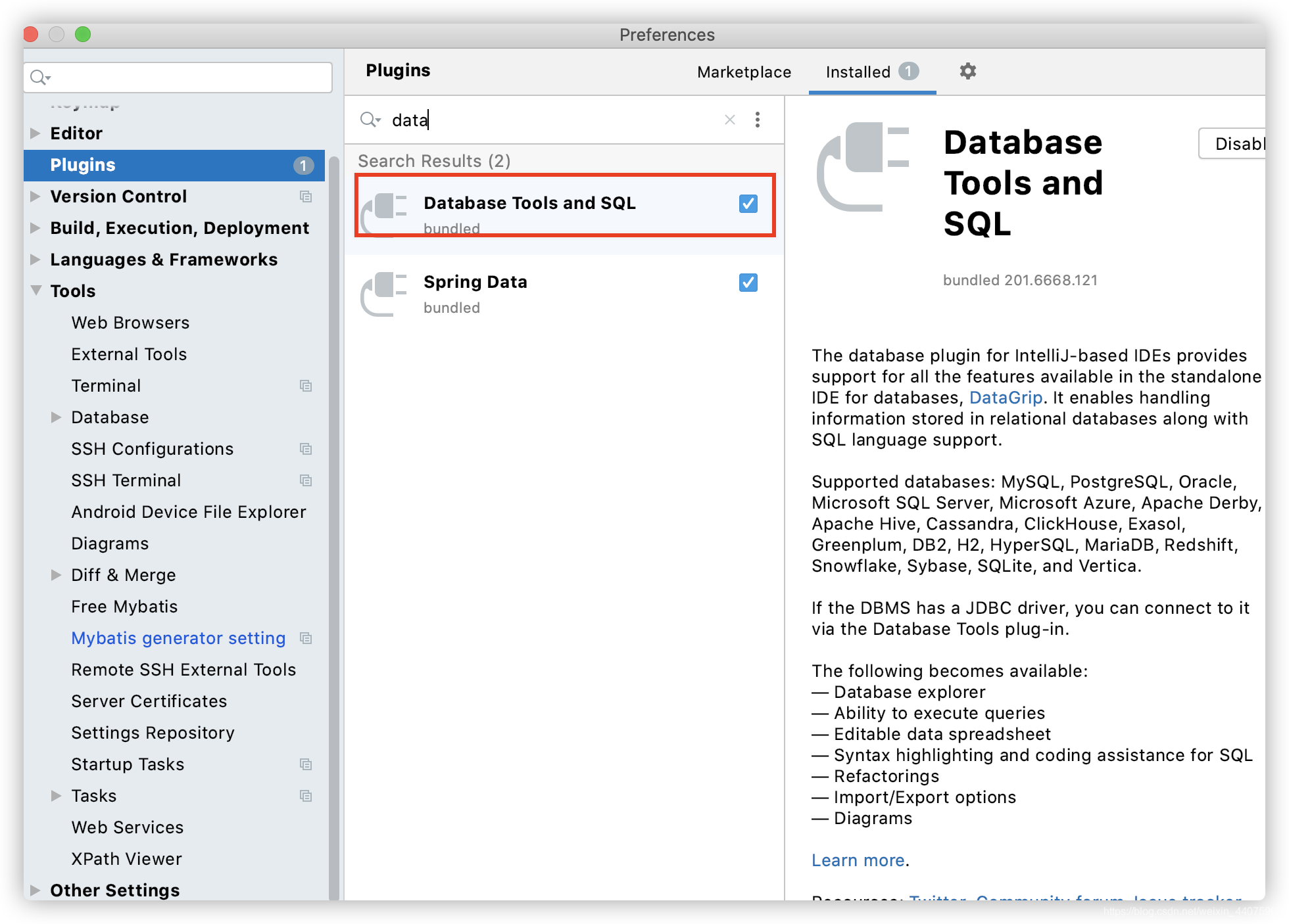 IDEA Mybatis-generator插件配合database实现逆向工程_idea database mybatis-generator-CSDN博客