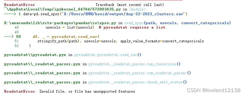 SAV文件无法用pandas或者savreader读取——解决办法_pandas的sav数据-CSDN博客