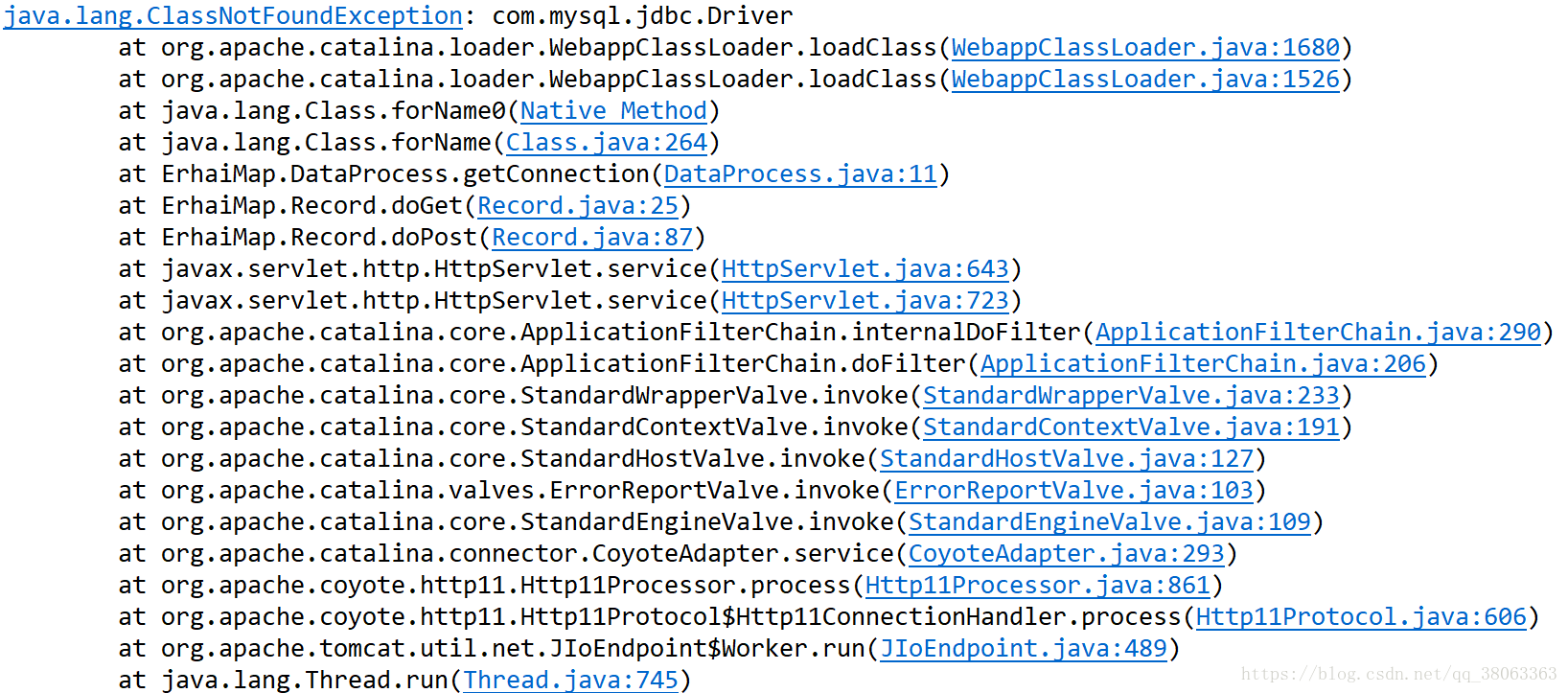 web项目java.lang.ClassNotFoundException: com.mysql.jdbc.Driver报错_com.jdbc.mysql.driver找不到web项目-CSDN博客
