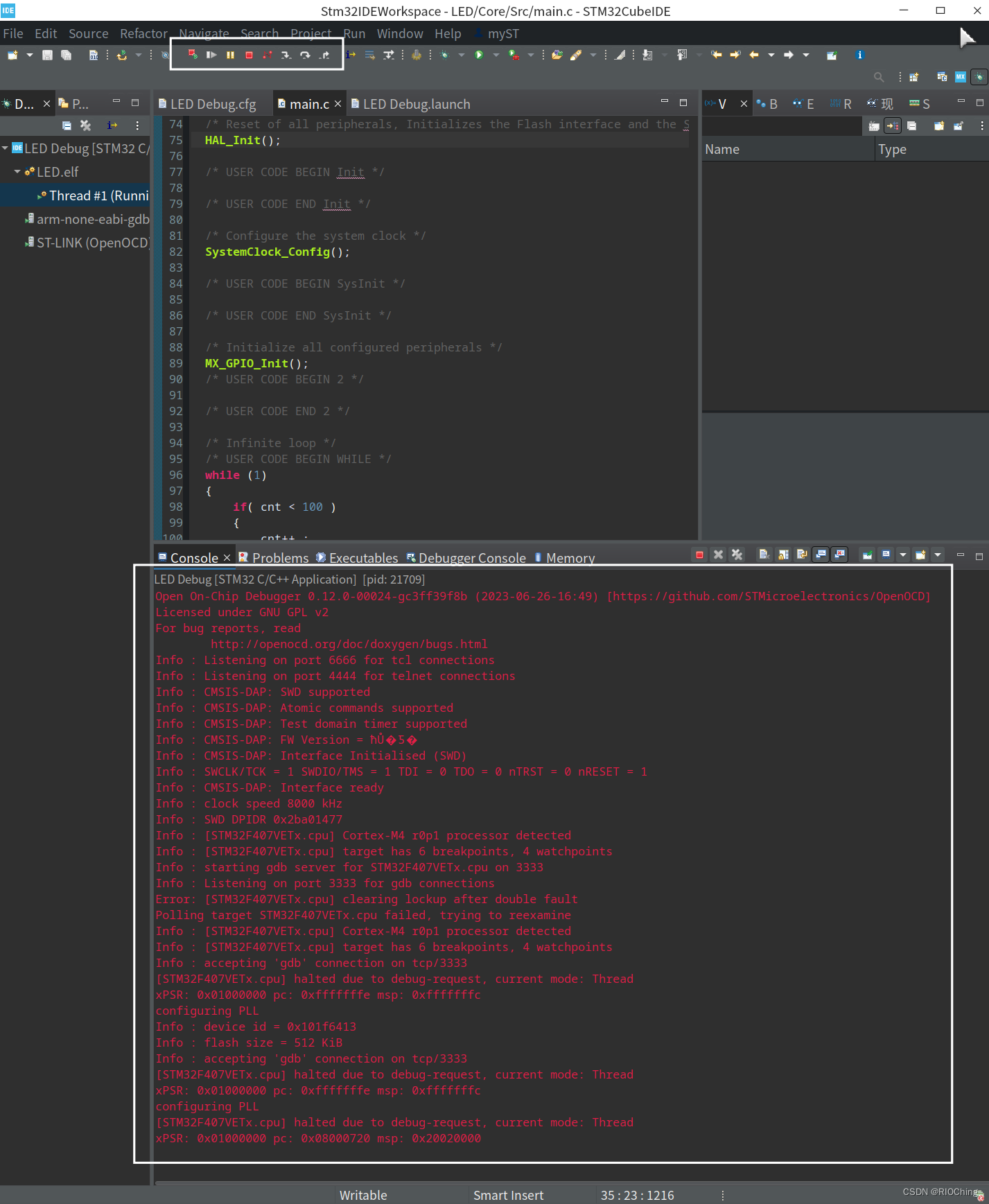 Linux 下如何使用STM32CUBEIDE和CMSIS-DAP进行Stm32仿真与烧录_stm32cubeide linux-CSDN博客
