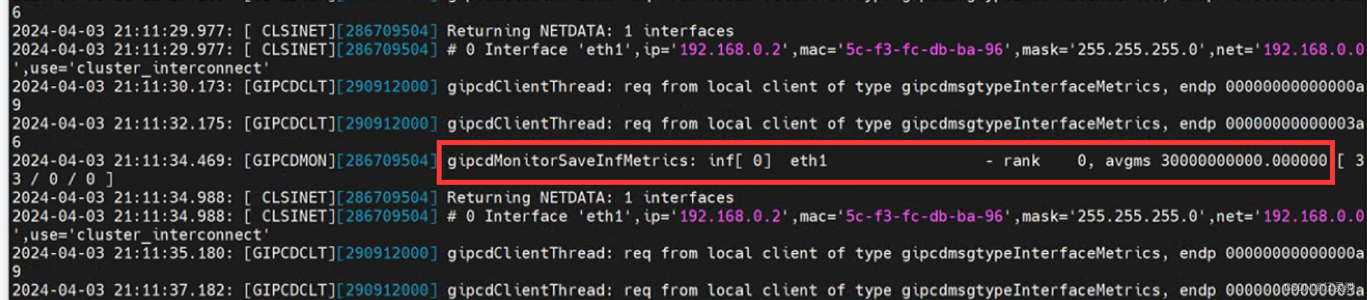 oracle重启节点的OCSSD无法重新加入集群_gipchalowerprocessnode: no valid interfaces ...