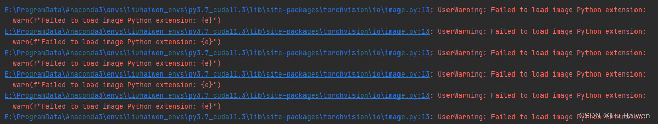 Userwarning: Failed to load image Python extension-CSDN博客