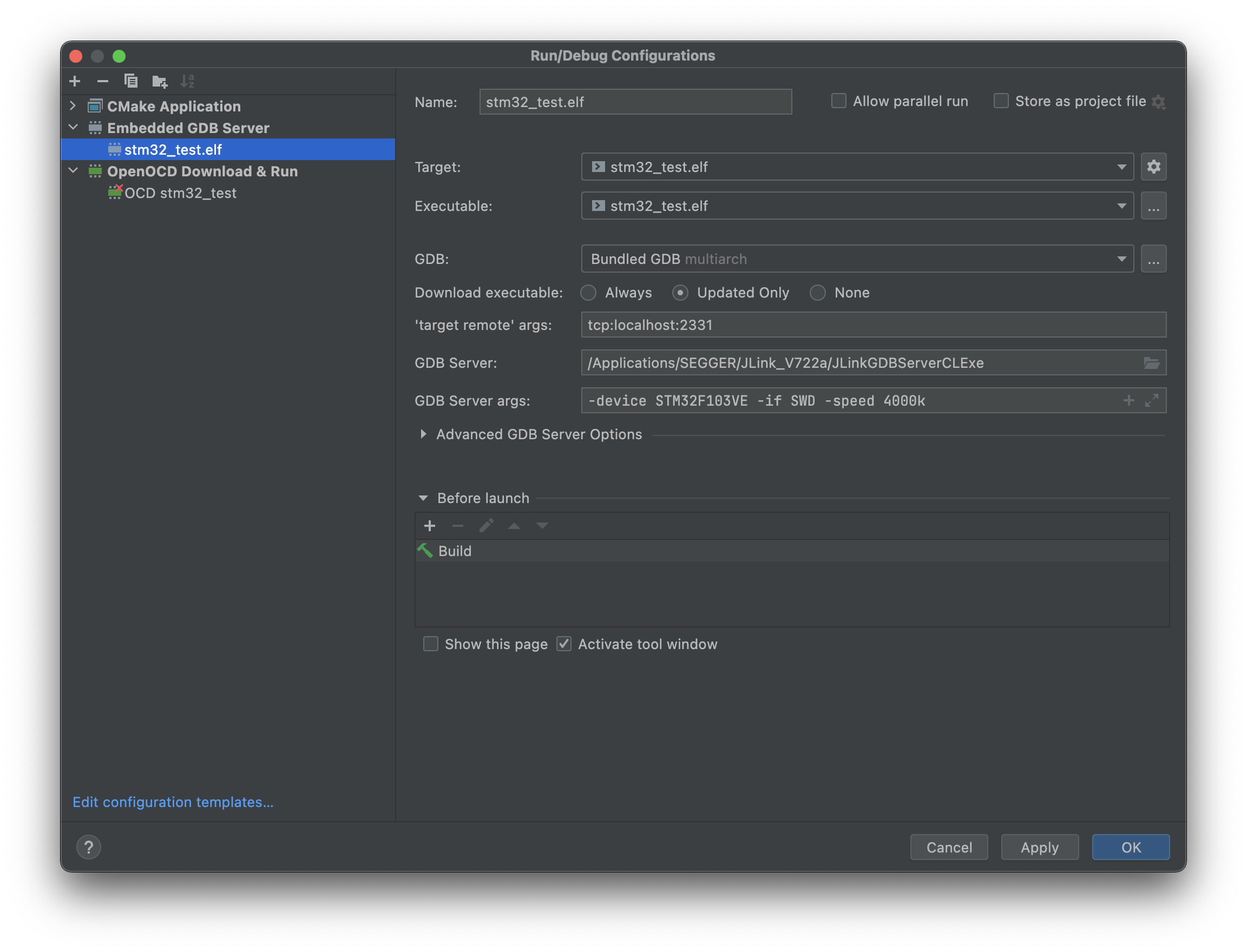 CLion配置STM32开发环境（JLink GDB Server）_clion jlink-CSDN博客