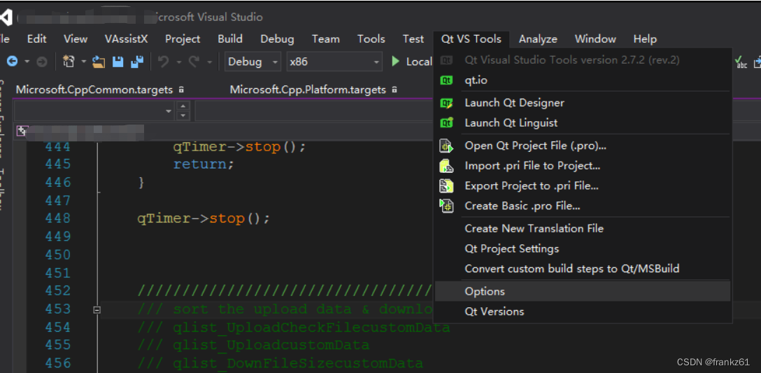 Qt 项目使用visual studio 进行开发调试_qt-vsaddin-msvc2015-2.7.2.vsix-CSDN博客