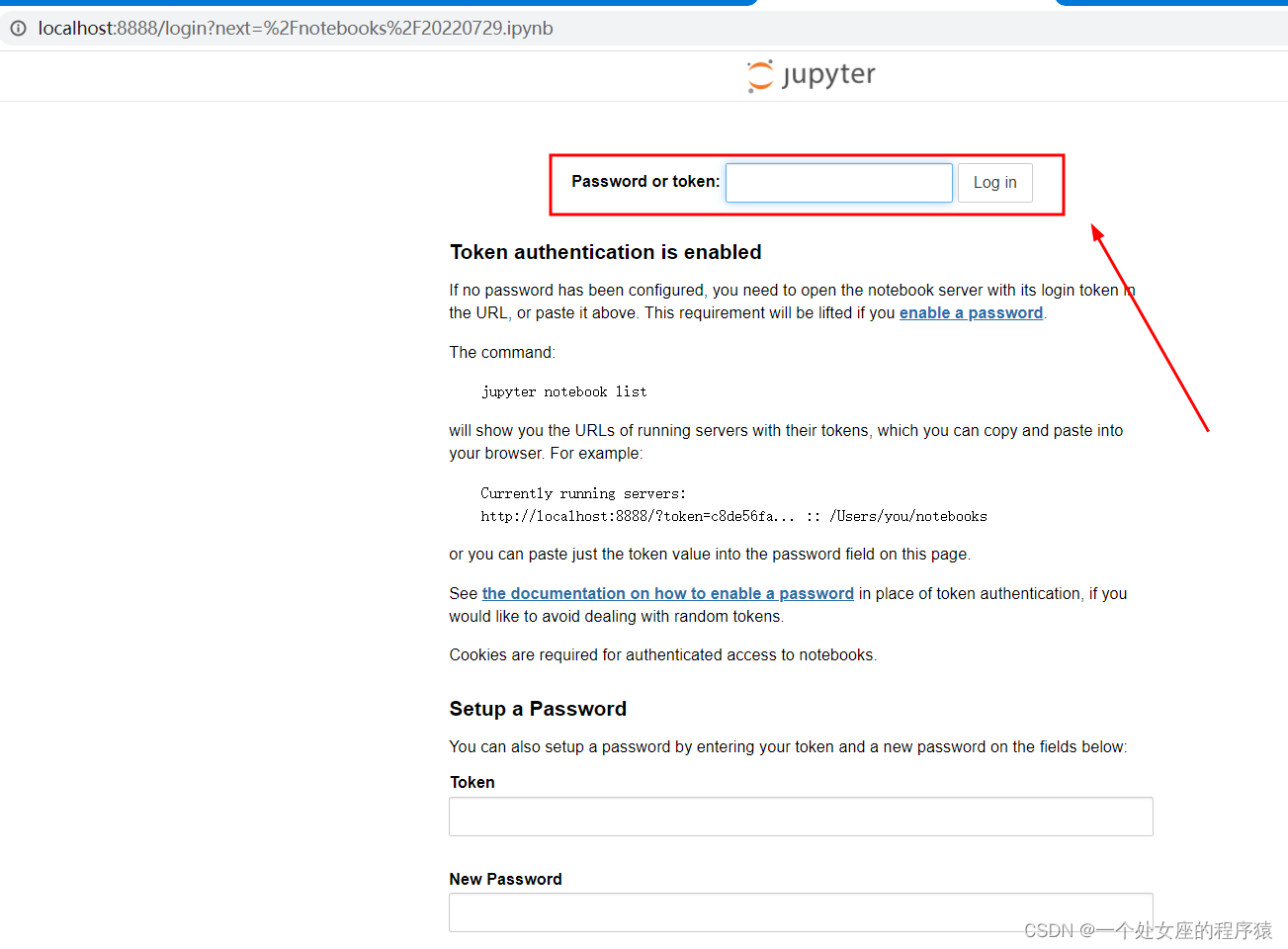 成功解决进入jupyter notebook时遇到的Password or token需要设置输入密码问题-CSDN博客