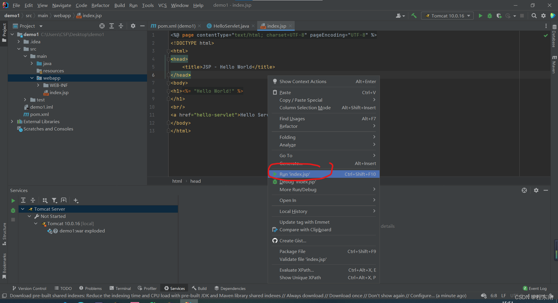 idea创建jsp项目并运行_idea jsp项目-CSDN博客
