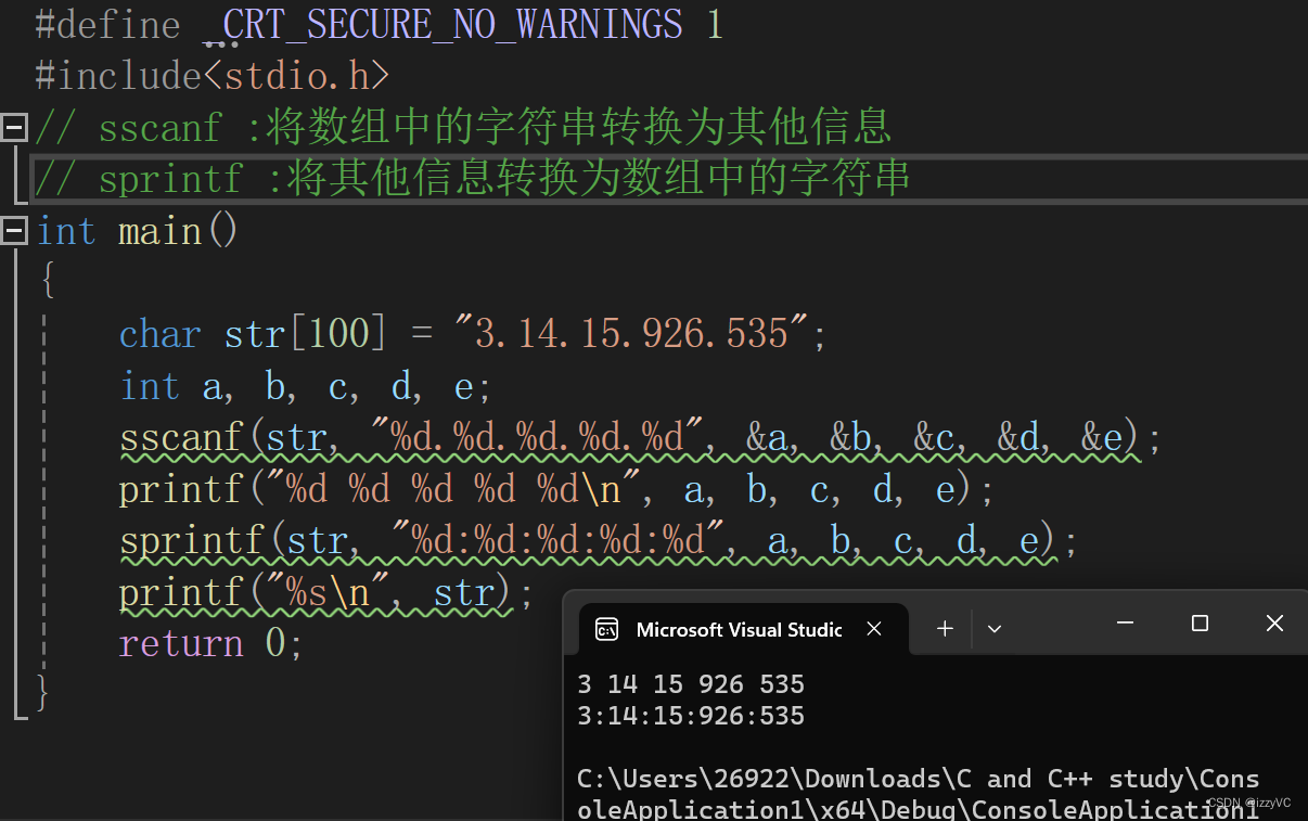C语言学习2：sscanf函数与sprintf函数_sprintf的反向-CSDN博客