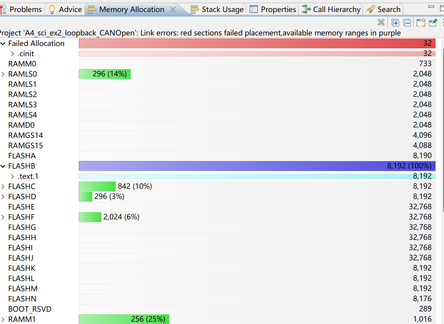 DSP报错#10099-D＜/a＞ program will not fit into available memory_program will not fit into available ...