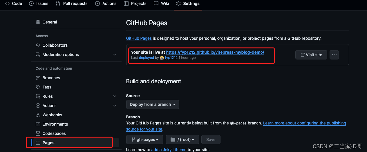 使用VitePress快速搭建部署个人博客网站_vitepress部署-CSDN博客