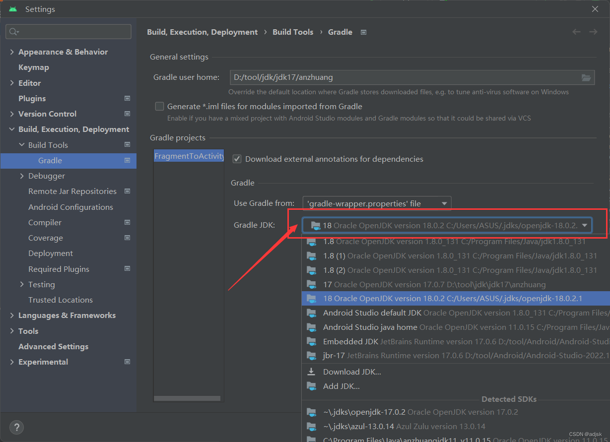 Android 报错：项目： No matching variant of com.android.tools.build:gradle:8.0.0 was found_project ...