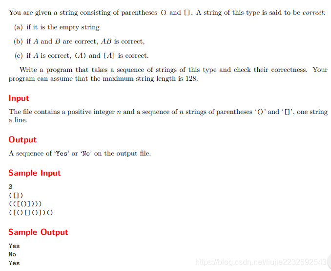 C - Parentheses Balance UVA - 673_c parentheses-CSDN博客