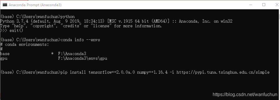 win10系统 Anaconda 和 Pycharm 的 Tensorflow2.0 之 CPU和 GPU 版本安装教程_tf 2.0优点-CSDN博客