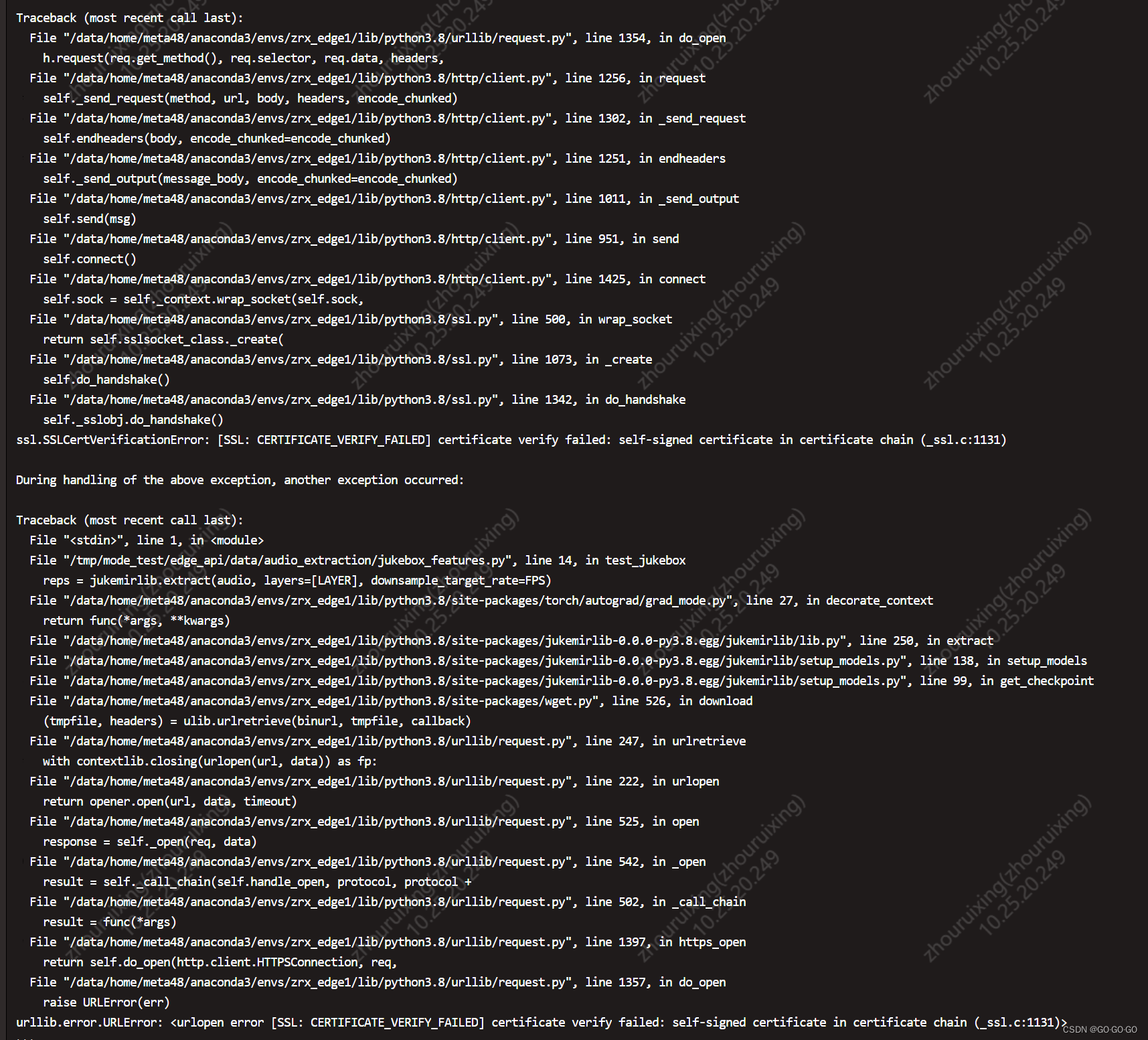 安装 jukemirlib， ssl报错_安装jukemirlib-CSDN博客