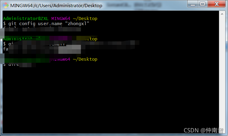 Git 配置用户名、邮箱时error:could not lock config file .../.gitconfig:No such file or directory_git 设置 ...
