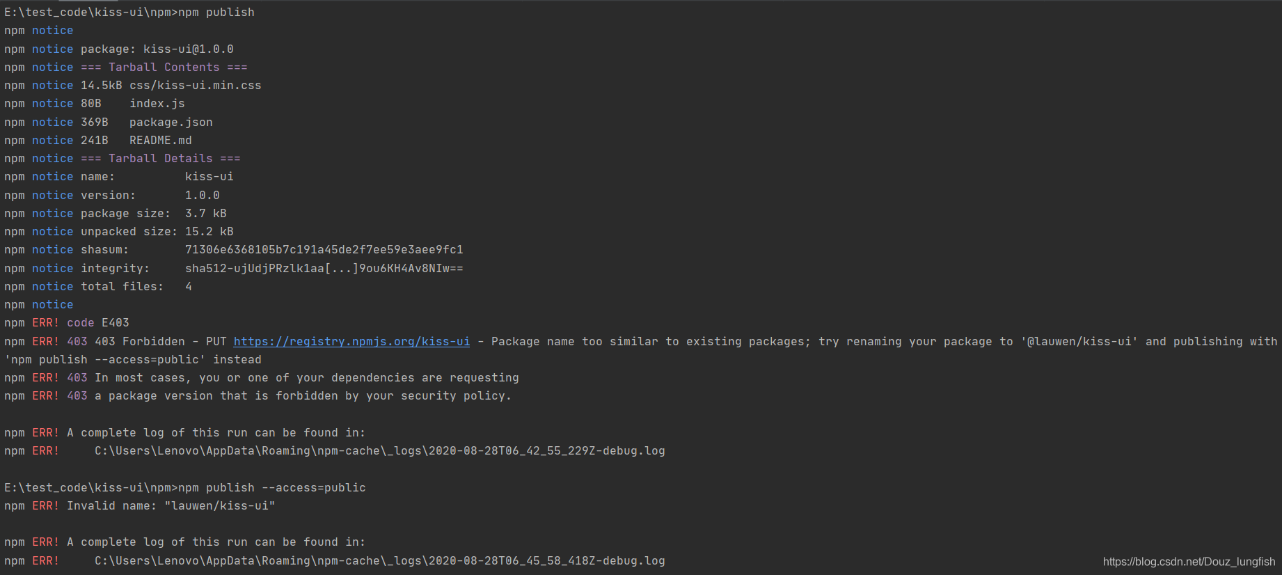 npm包从构建到发布流程_npm publish --access public-CSDN博客