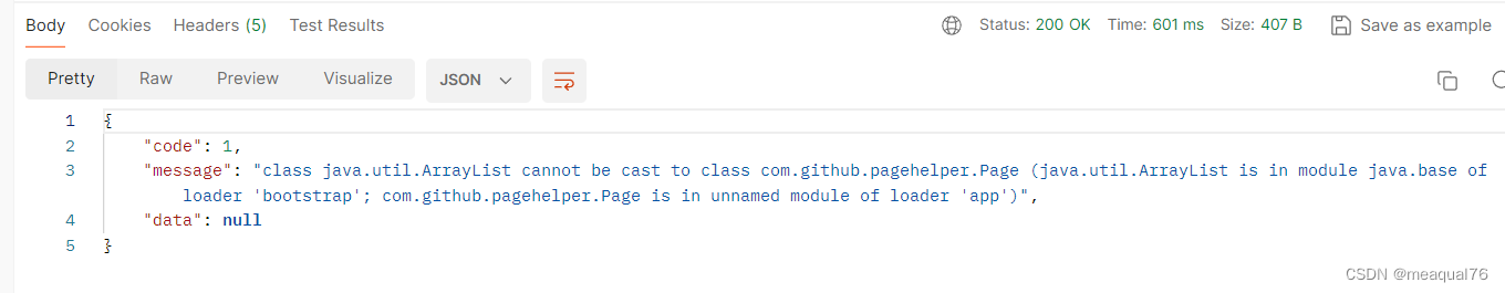 SpringBoot3报错：java.util.ArrayList cannot be cast to com.github.pagehelper.Page-CSDN博客