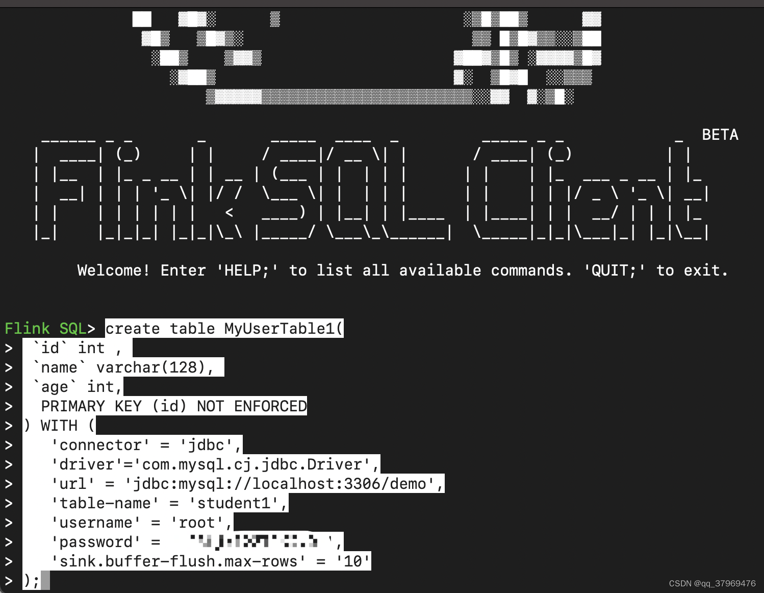 使用Flink-SQL client通过JDBC操作mysql表_flink jdbc table-CSDN博客