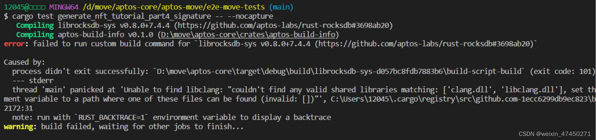 rust环境搭建时解决clang.dll libclang.dll缺失的问题（windows环境）_unable to find libclang: "couldn't find any ...