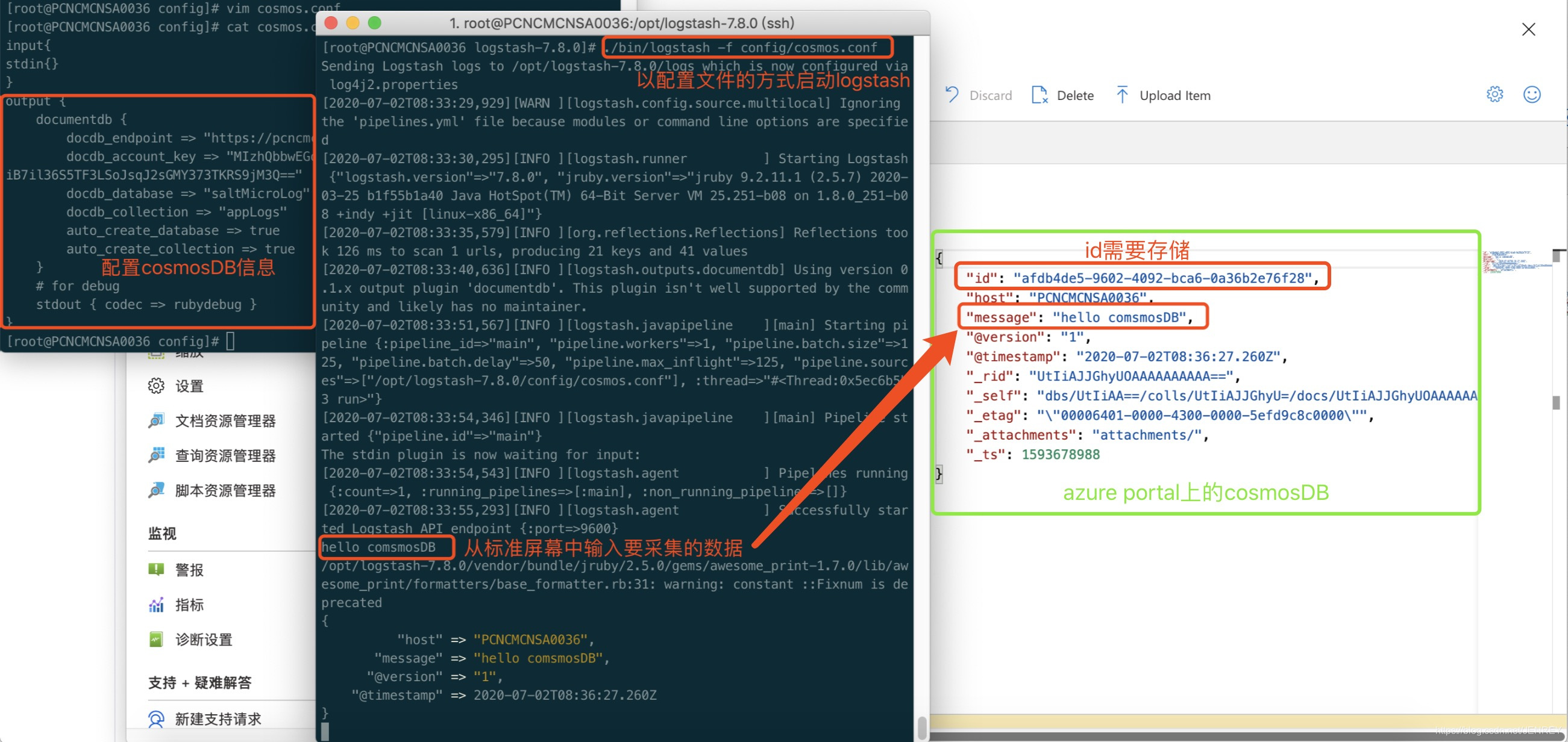 linux安装logstash并采集日志到cosmosDB中,filebeat写入logstash_logstash:7.8.0 rpm-CSDN博客