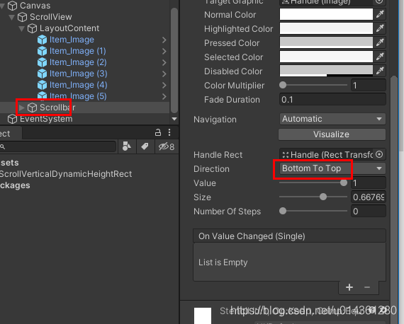Unity UGUI 效果 之 Scroll 根据内容多少，动态实现鼠标滑动滚动浏览预览（ Scrollbar + ScrollRect ...