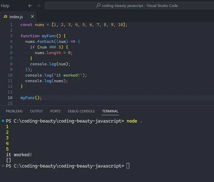 你实际上可以用这5种方式打破 JavaScript 中的 forEach 循环-CSDN博客