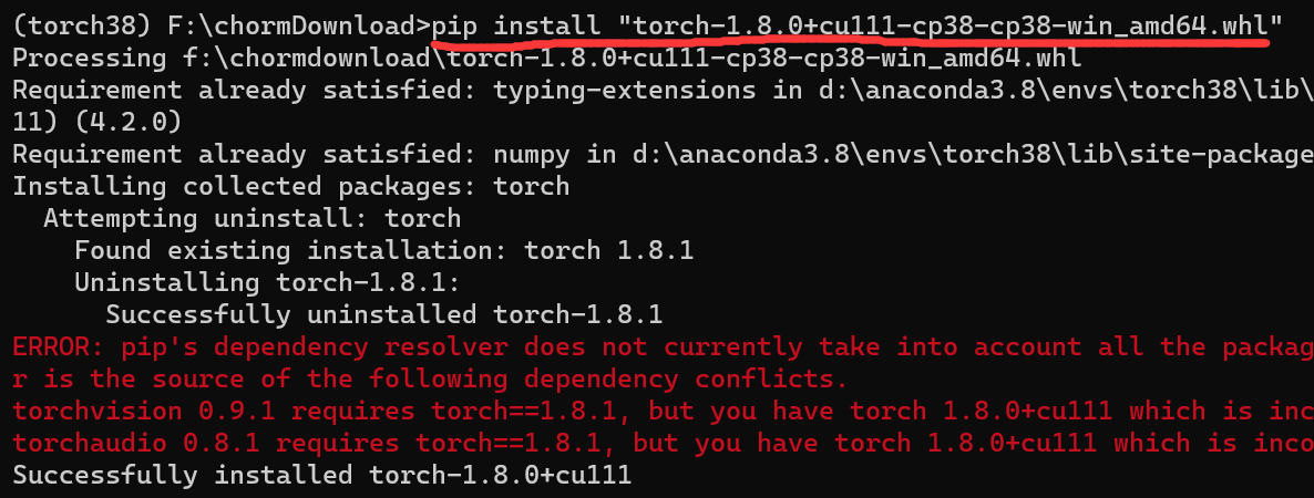 Anconda + CUDA + torch安装教程（python3.8）_cuda11.8 python3.8d-CSDN博客