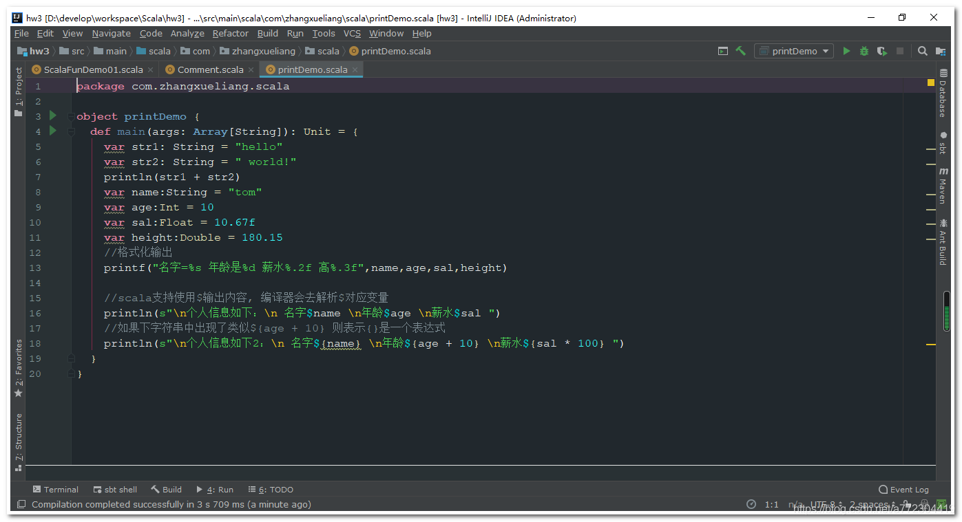Scala print语句格式打印_scala语言wordparis()的print()方法显示没有解决办法-CSDN博客