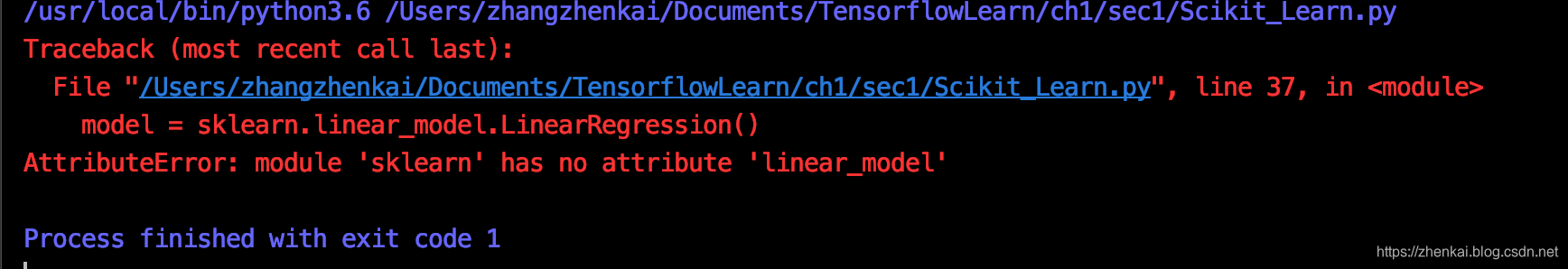 AttributeError: module 'sklearn' has no attribute 'linear_model'_attributeerror module sklearn ...