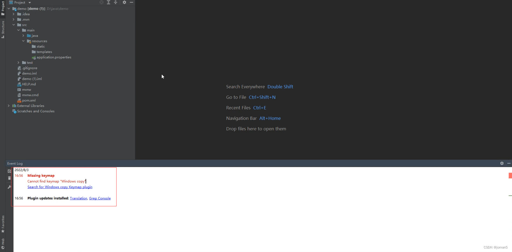 idea出现Cannot find keymap “Windows copy的报错“_cannot find keymap "windows proper redo-CSDN博客