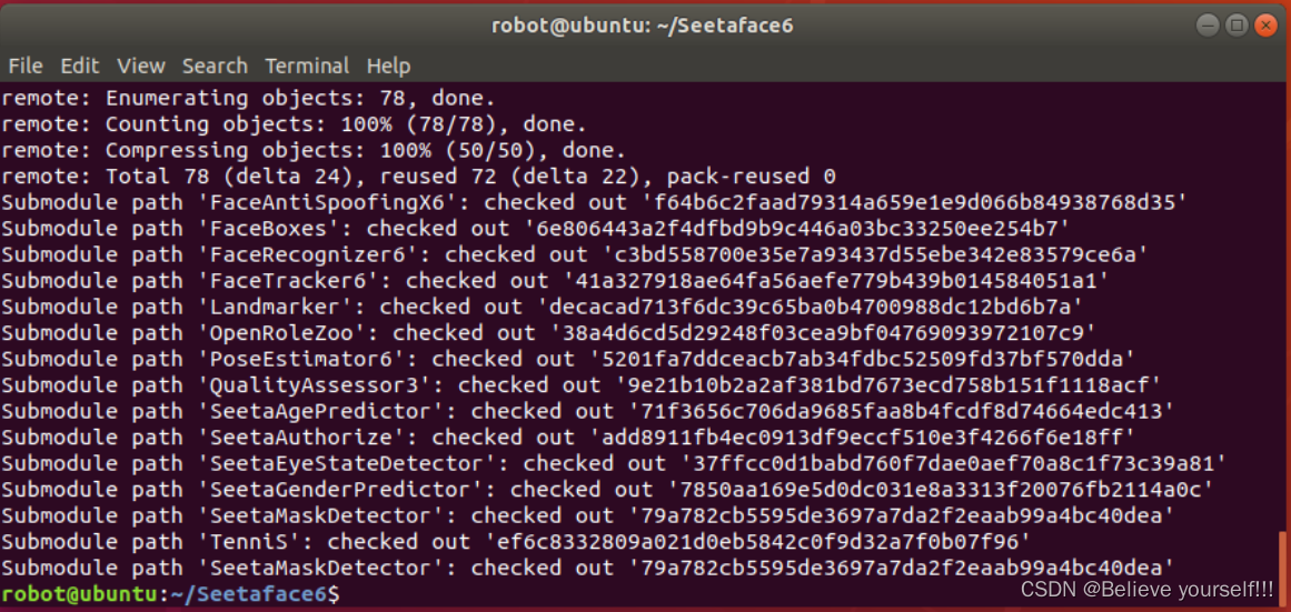 Ubuntu18.04配置Seetaface6-CSDN博客