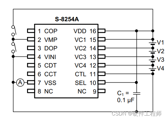 S-8254A------3节/4节电池串联用电池保护IC_8254aa芯片中文资料-CSDN博客