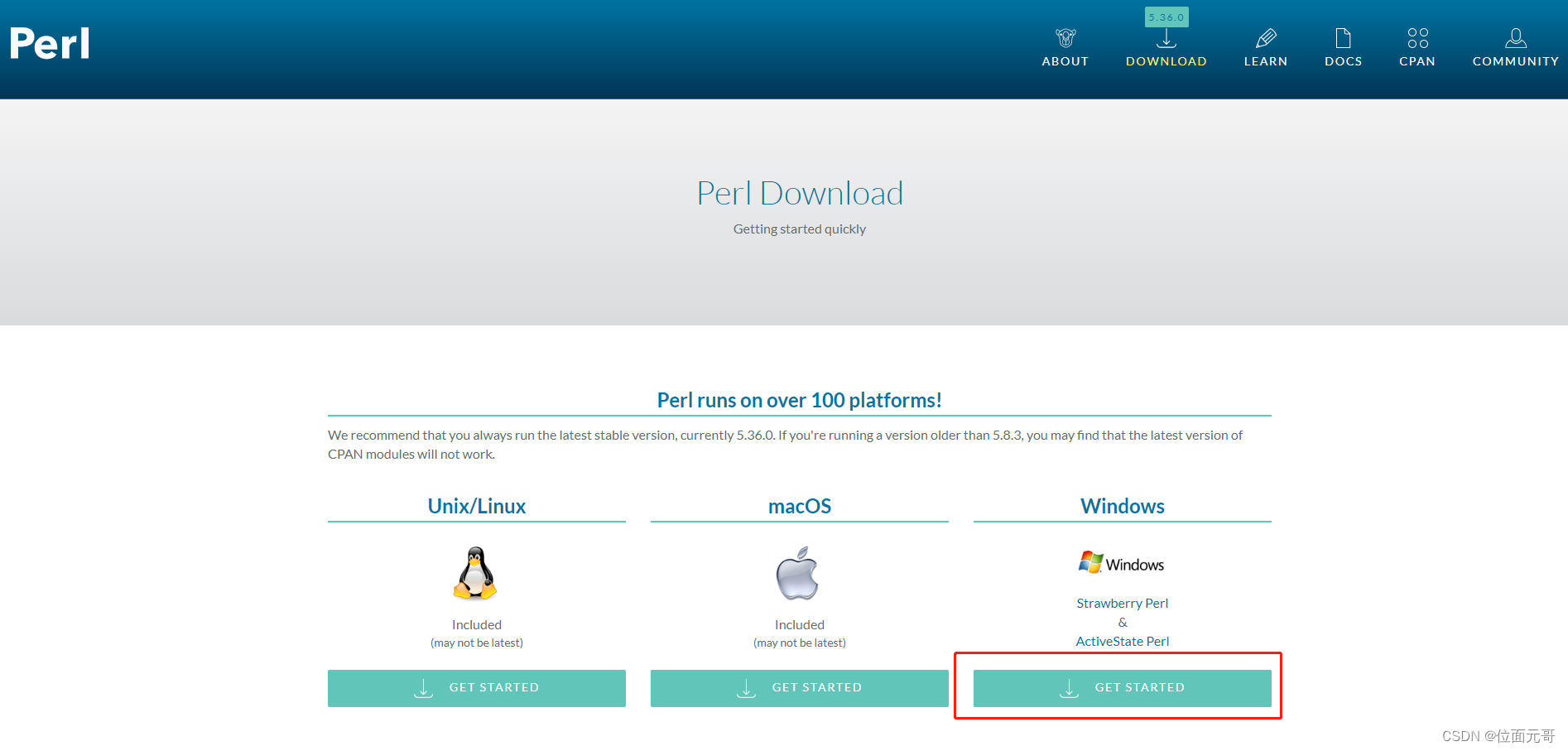 Windows10系统安装perl命令_如何在win10里安装perl-CSDN博客