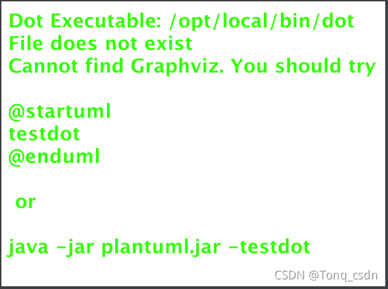 idea下plantuml报错 dot executeable /opt/local/bin/dot_dot executable-CSDN博客