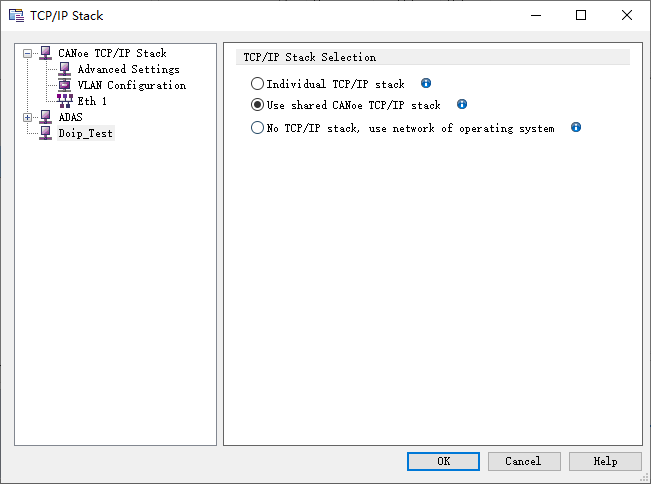 基于CANoe从零创建以太网诊断工程（2）—— TCP/IP Stack 配置的三种选项_canoe 以太网配置-CSDN博客