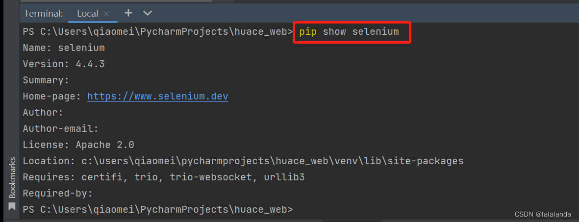 WebUI自动化环境-selenium环境安装_终端 pip webui-CSDN博客