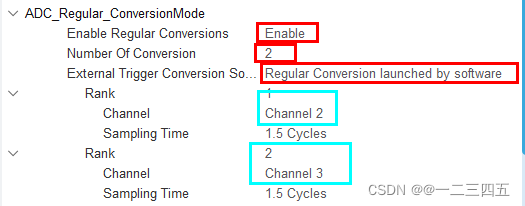 STM32 HAL ADC多通道_discontinuous conversion mode-CSDN博客