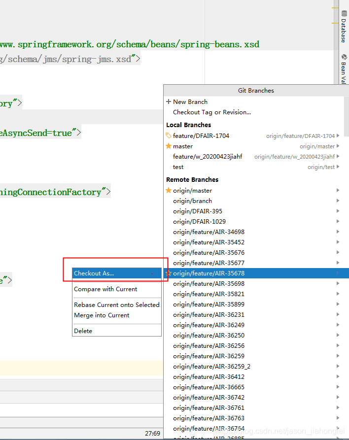 IDEAL中切换Git分支-CSDN博客