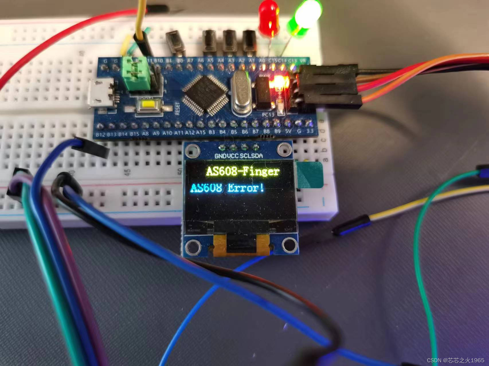 基于stm32F103C8T6的AS608指纹识别模块（江科大版，源码可用，支持定制）_stm32 as608-CSDN博客